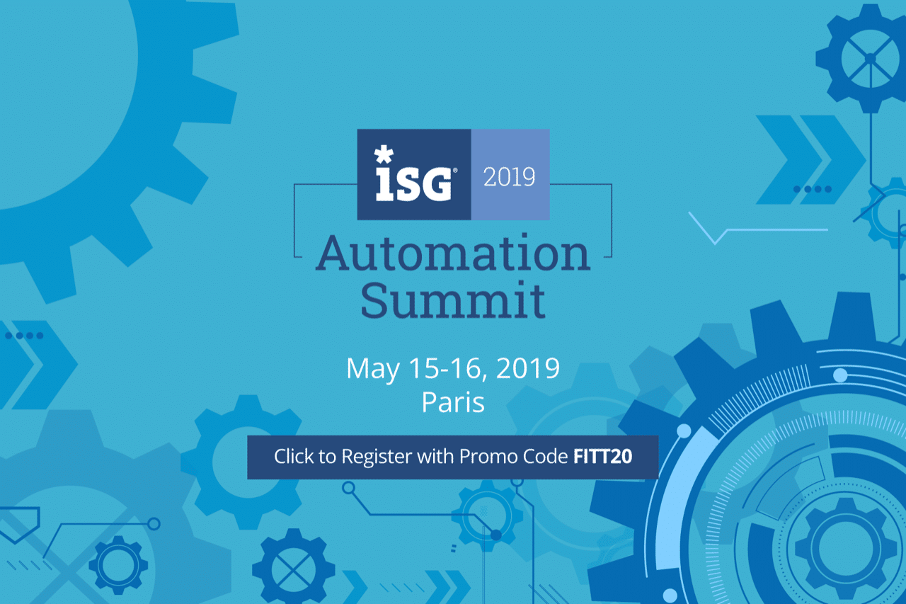 FITT France @ ISG Automation Summit, 15-16 mai 2019